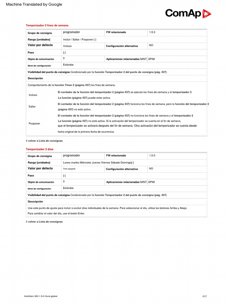 InteliGen 200 1 5 0 Global Guide 5 | PDF | Calibración | Transformador