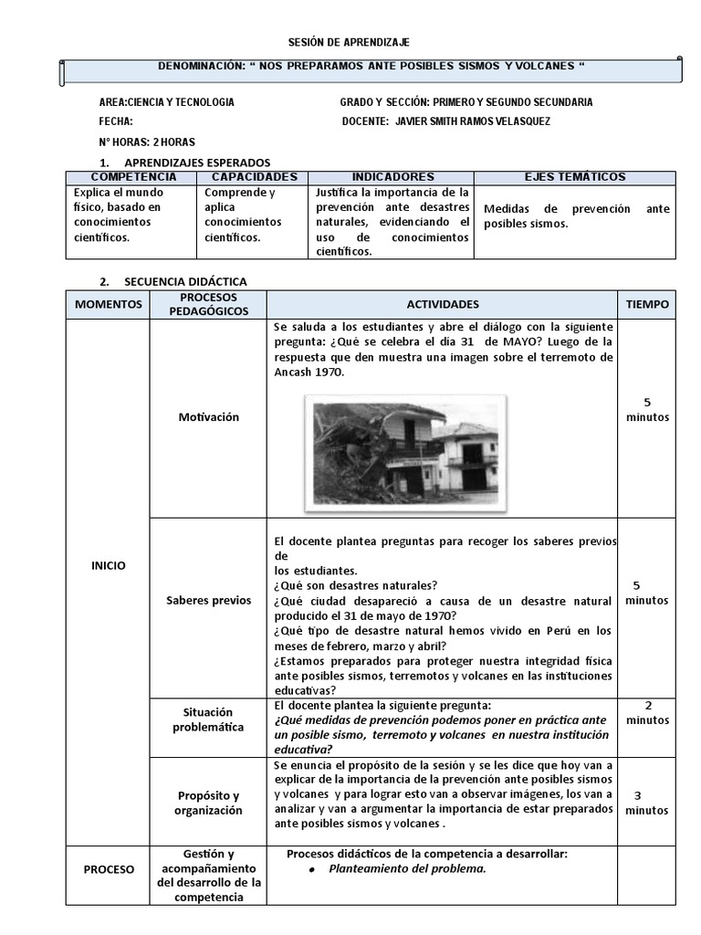 Sesion de Clase Sobre Simulacro de Sismo 2017 180526230237 | PDF ... Sesion de Clase Sobre Simulacro de Sismo 2017 180526230237 | PDF ...