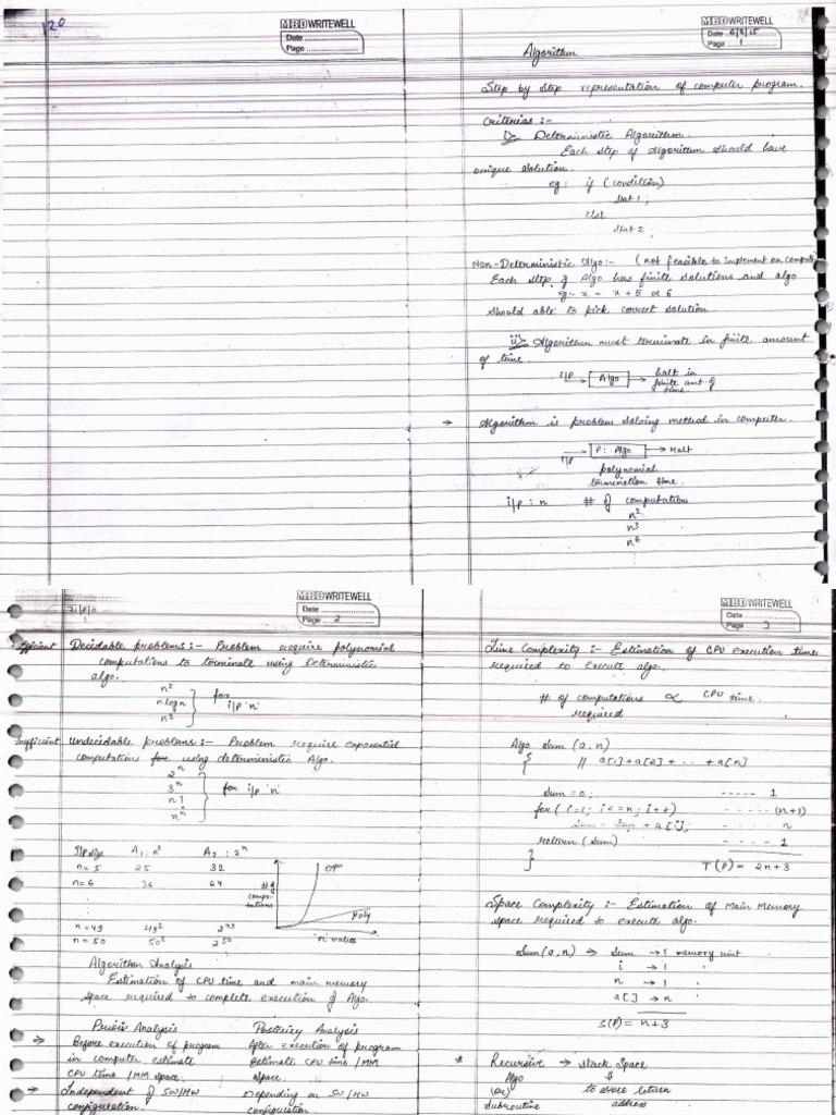 Algorithms Notes | PDF