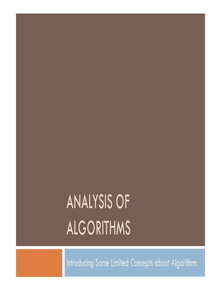Analysis of Algorithms | PDF | Time Complexity | Algorithms Analysis of Algorithms | PDF | Time Complexity | Algorithms