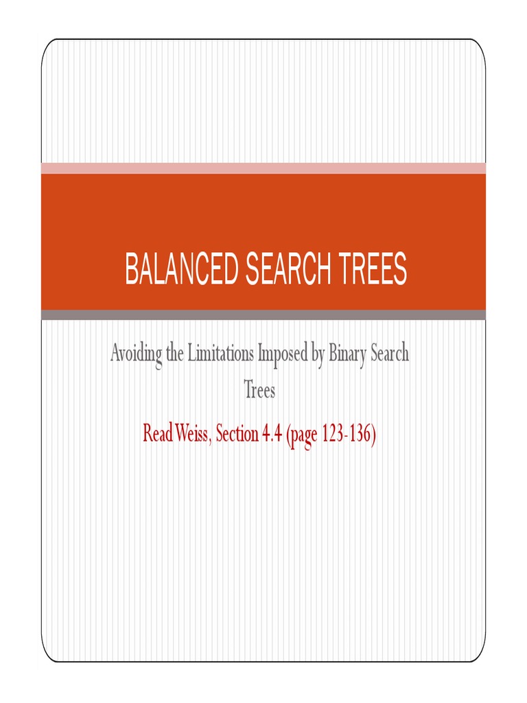 Balanced Search Trees | PDF | Computer Programming | Algorithms And ... Balanced Search Trees | PDF | Computer Programming | Algorithms And ...