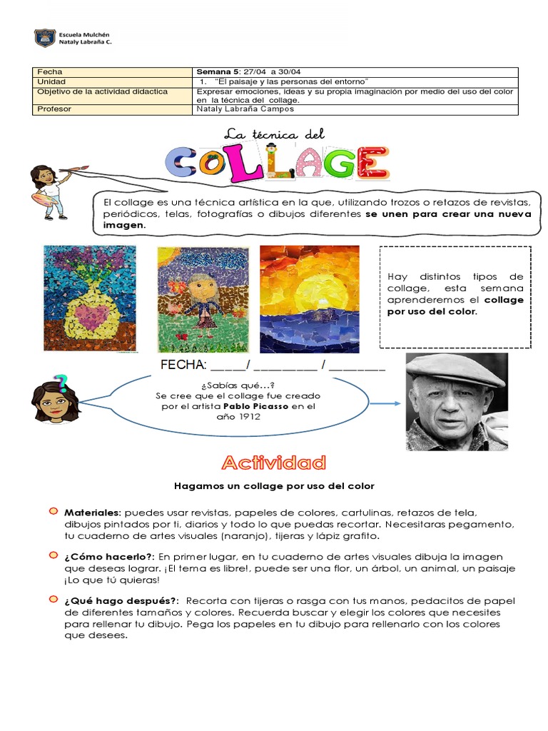 Collage Didáctico: Expresión Creativa | PDF | Collage | Dibujo
