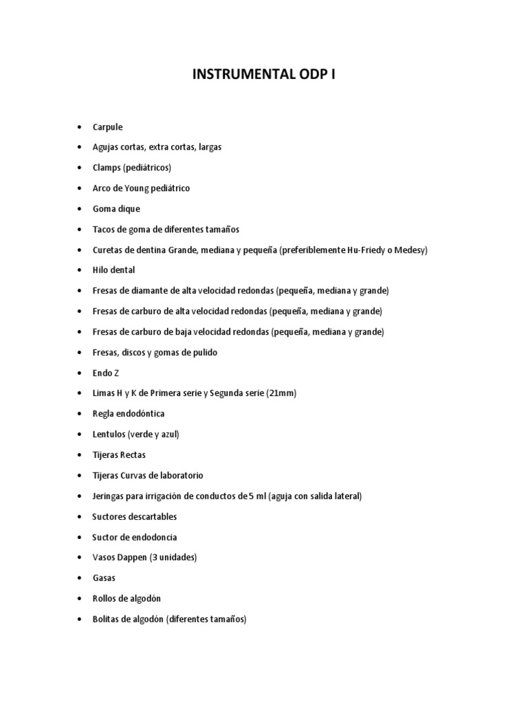Instrumental Odp I | PDF