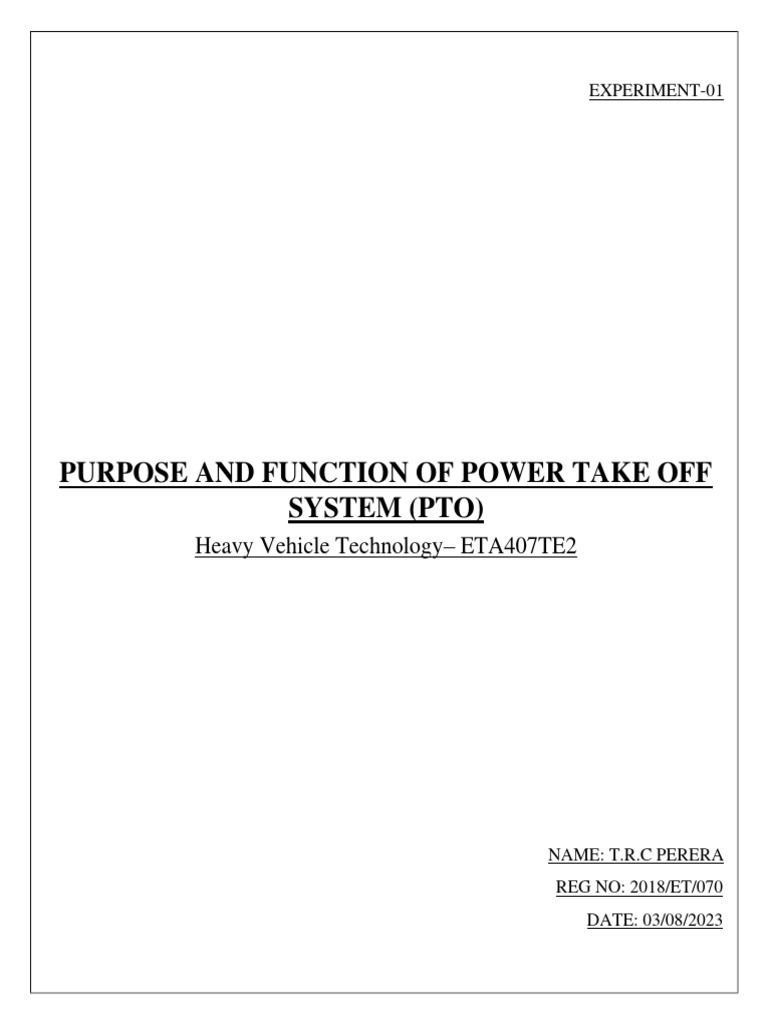 Experiment 01 | PDF | Mechanical Engineering | Machines