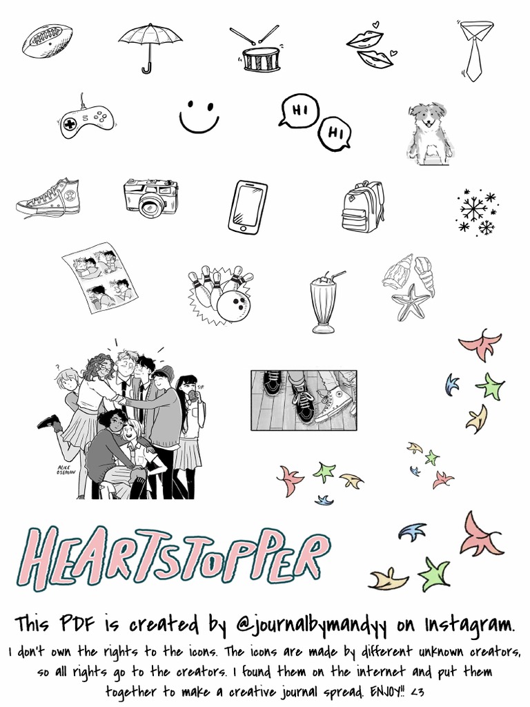 Heartstopper Journal Icons @journalbymandyy | PDF