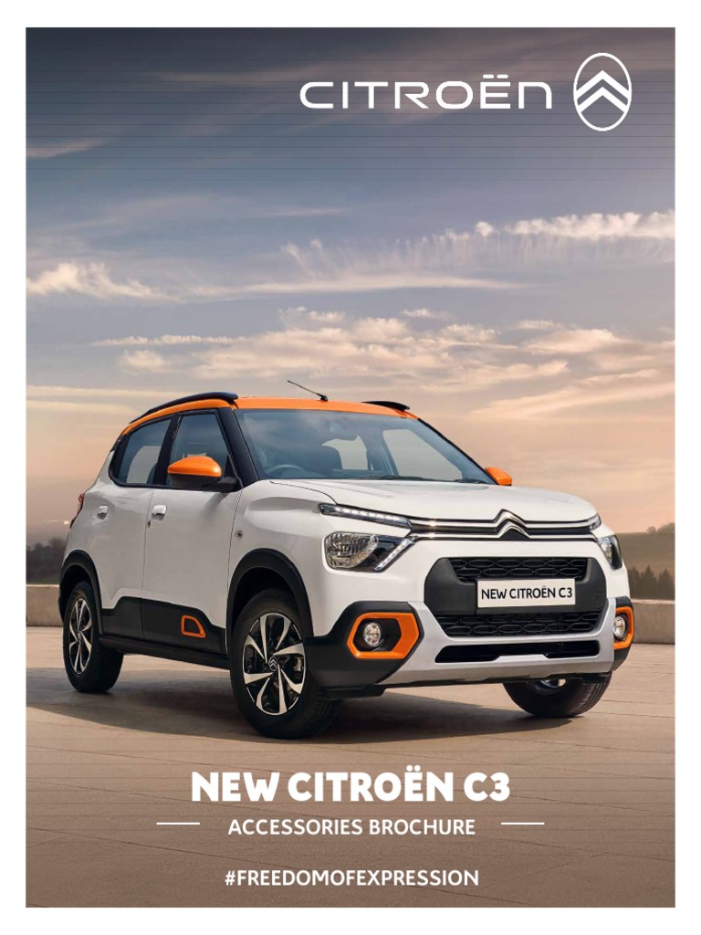 New Citroen C3 Accessories e Brochure | PDF | Trunk (Car) | Wheeled Vehicles