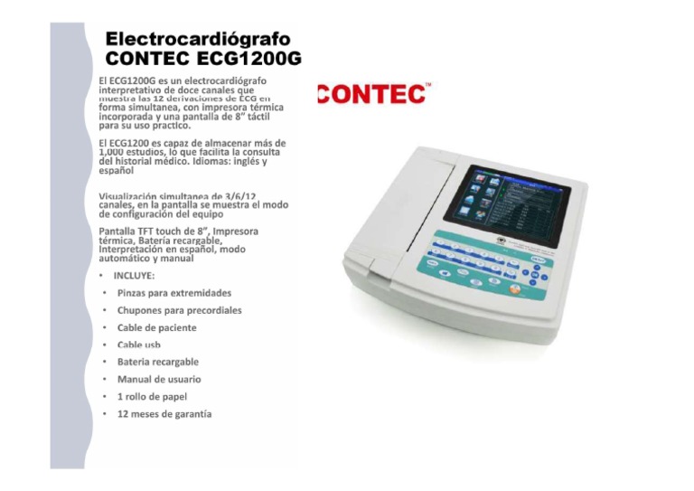 Ficha Técnica Ecg1200g | PDF