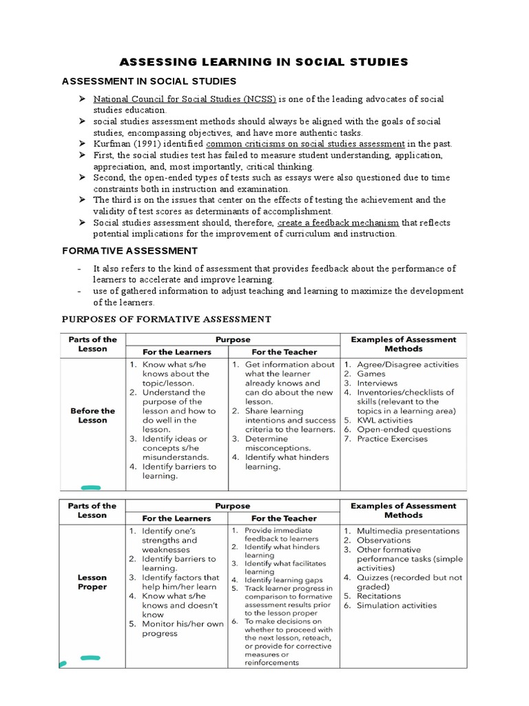 Social Studies Assessment in Tagalog | PDF | Educational Assessment ...