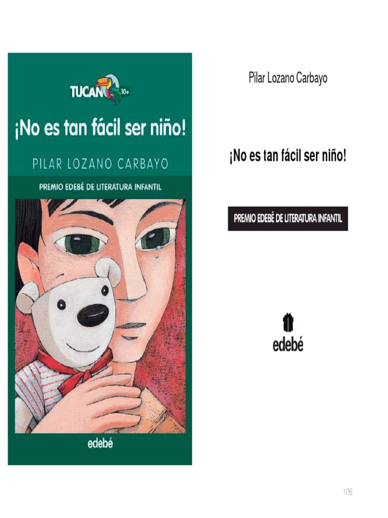 !no Es Tan Facil Ser Nino! - Lozano Carbayo, Pilar | PDF !no Es Tan Facil Ser Nino! - Lozano Carbayo, Pilar | PDF