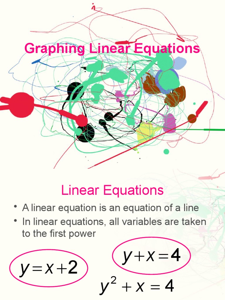 (1) Graphing Linear Equations | PDF | Equations | Mathematics