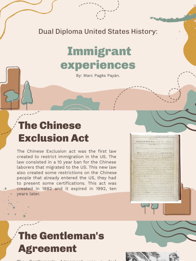 Immigrant Experiences | PDF