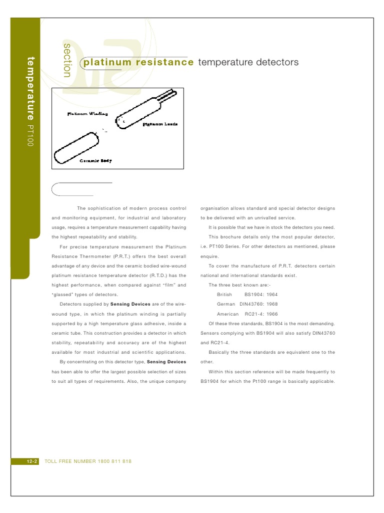 RTD Fundamentals | PDF | Engineering Tolerance | Electrical Resistance ...