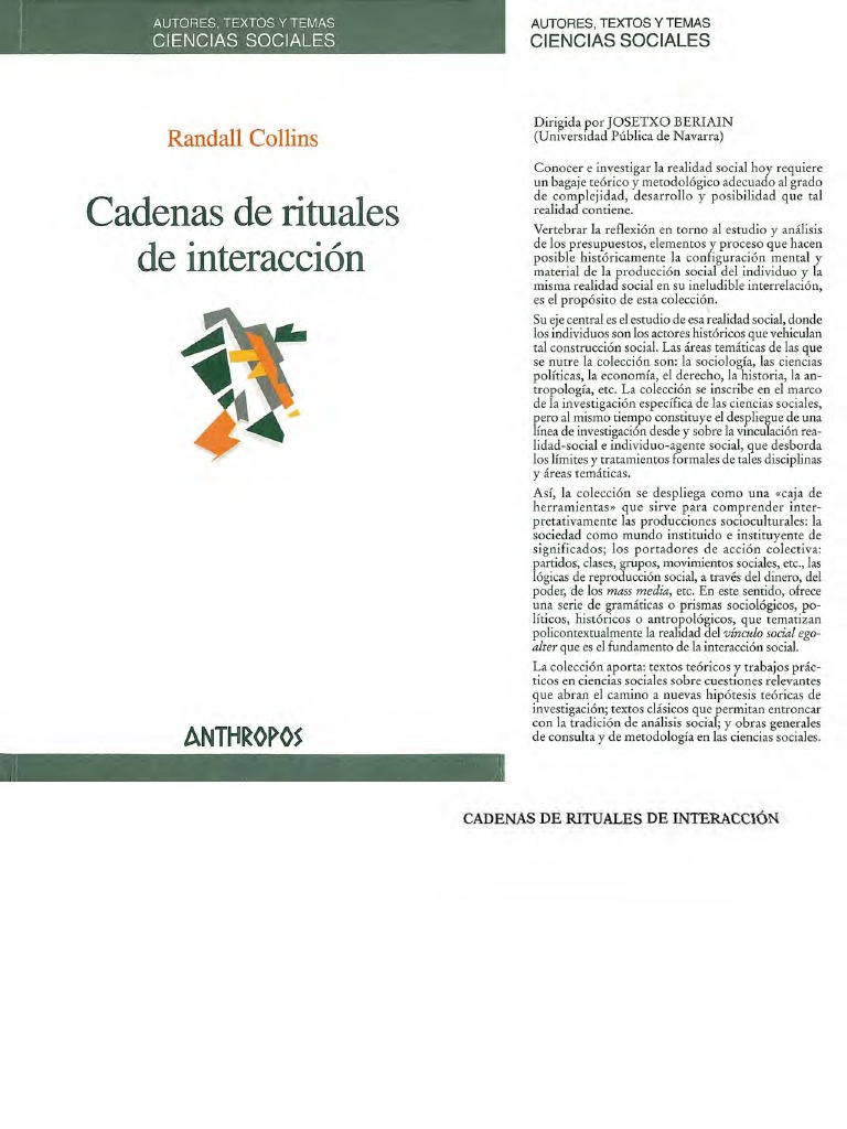 Collins Randall, Cadenas de Rituales de Interacción | PDF