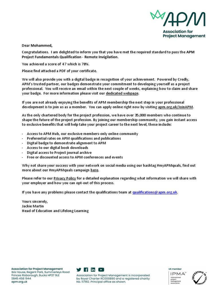 Candidate Exam Results v3 | PDF