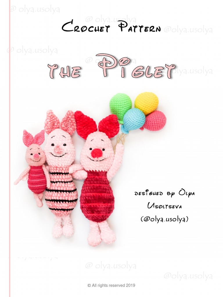 Eng-Piglet Crochet Pattern Olya Usolya | PDF