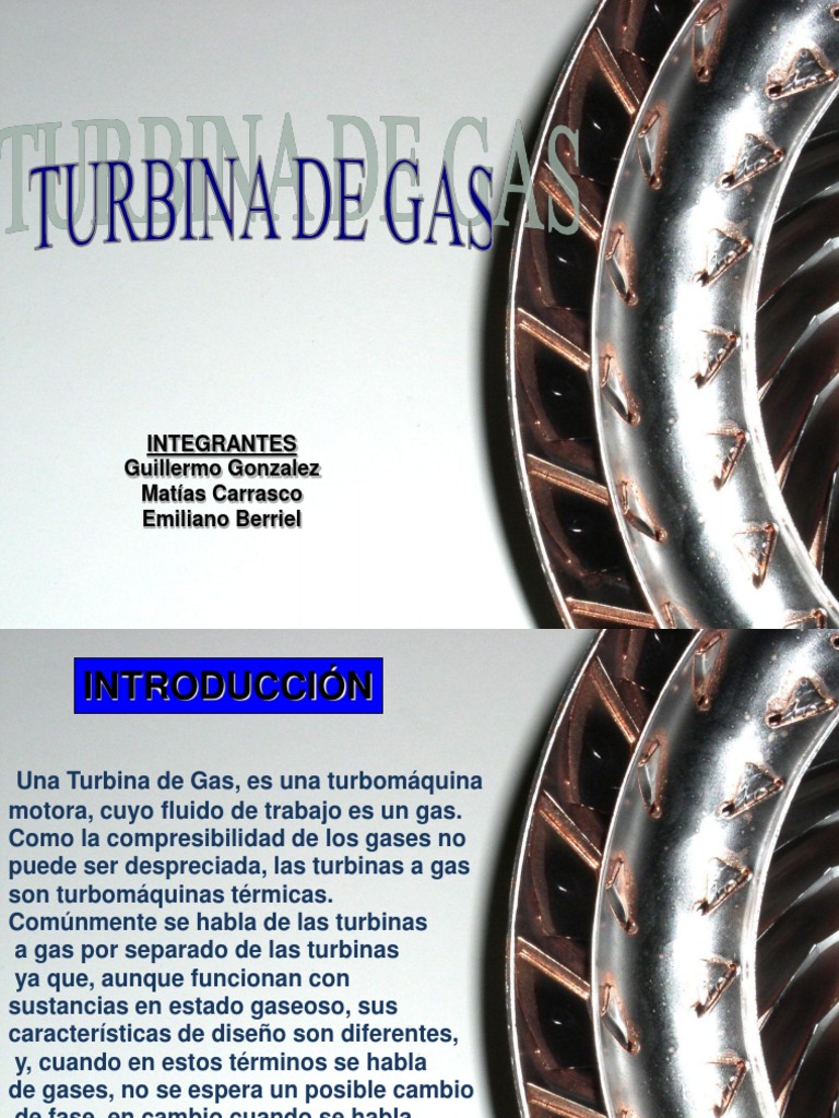 Turbinas de Gas | PDF | Turbina | Combustión
