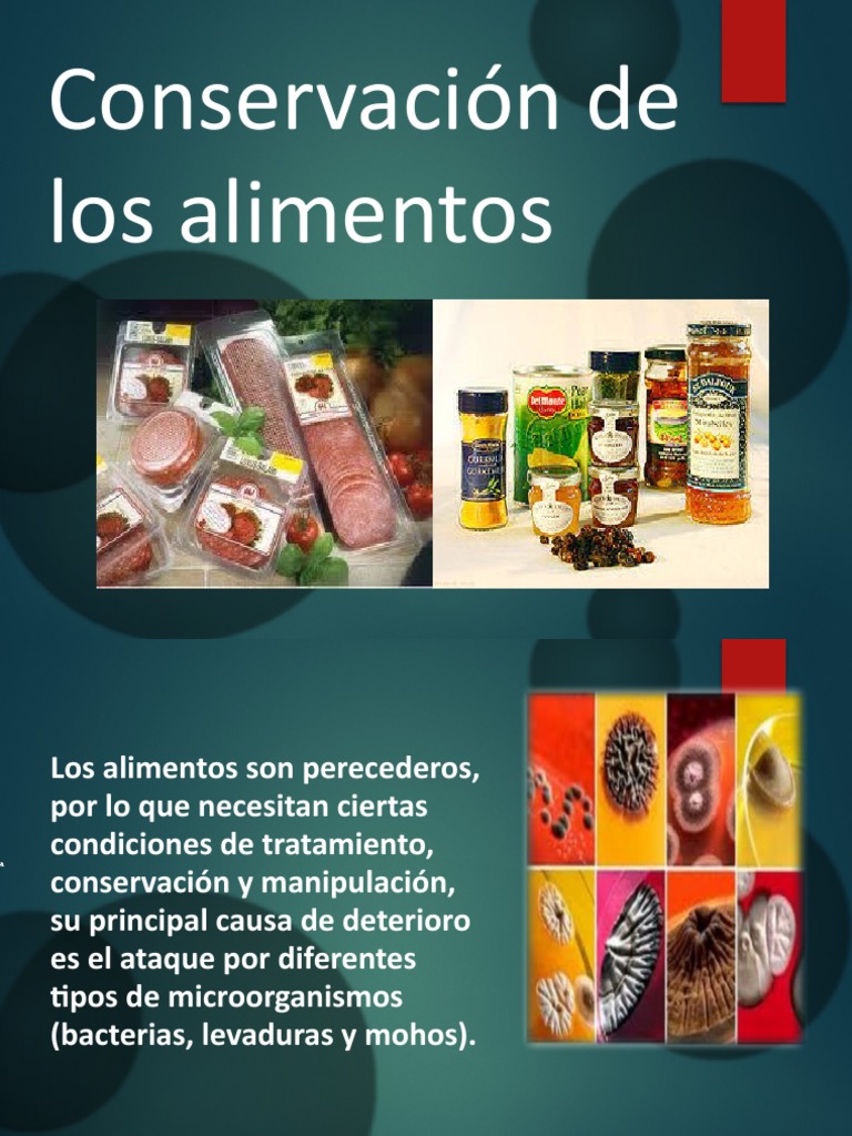 Métodos de Conservación de Alimentos | PDF | Conservación de los ...