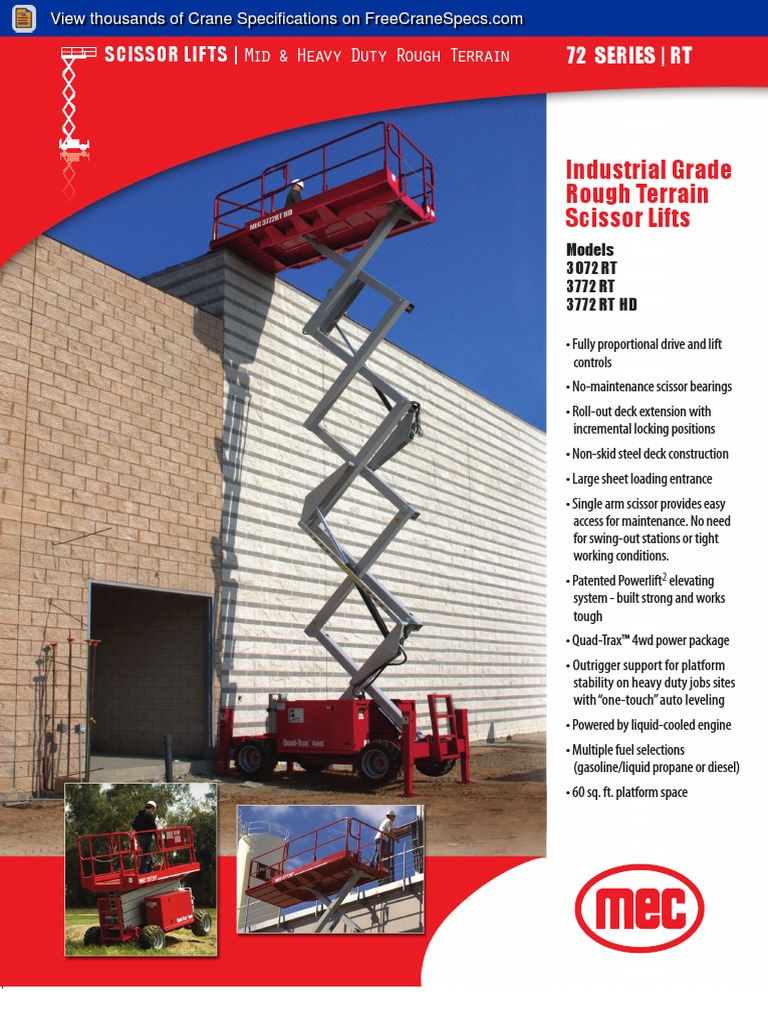 Mec 3772RT | PDF | Crane (Machine) | Elevator
