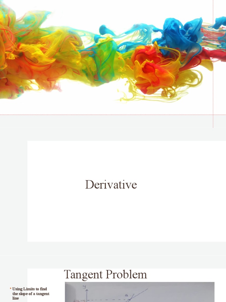 Differential Calculus | Download Free PDF | Tangent | Derivative