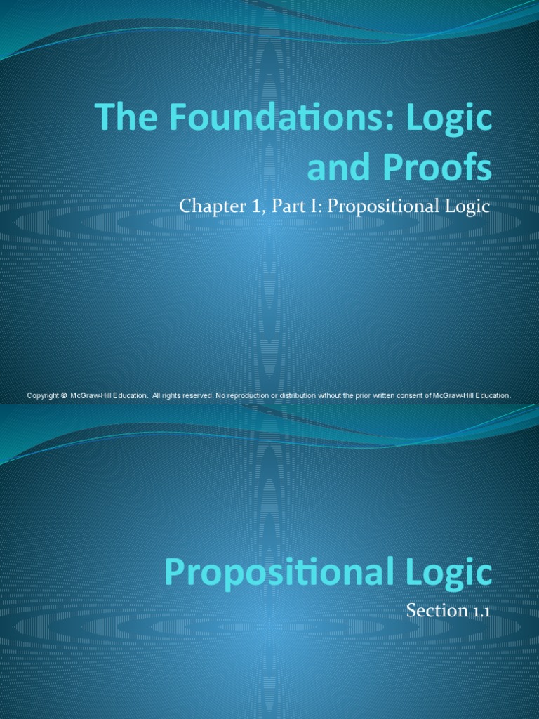 Chapter 1A Propositional Logic | PDF | If And Only If | Logic Chapter 1A Propositional Logic | PDF | If And Only If | Logic