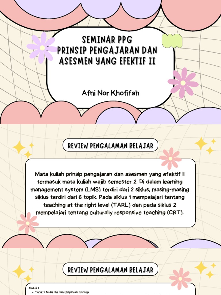 Prinsip Dan Asesmen Pengajaran | PDF | Pengembangan Diri