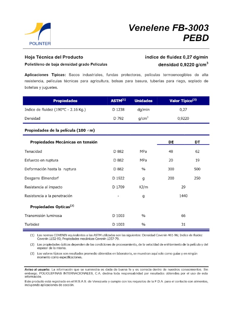 Ficha Tecnica FB3003 | PDF