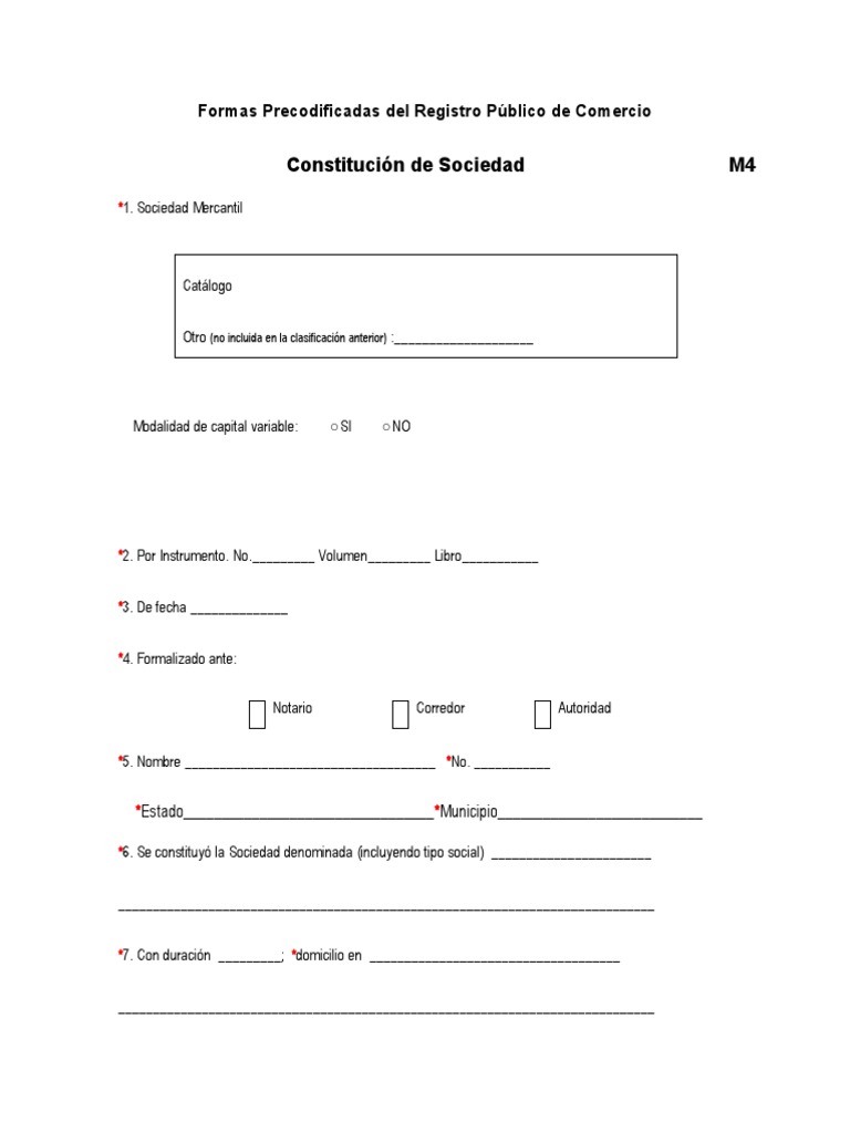 M4 Constitución de Sociedad | PDF