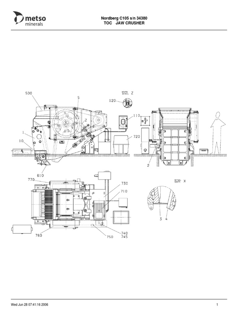 Nordberg C105 Jaw Crusher Parts List | PDF | Screw | Manufactured Goods