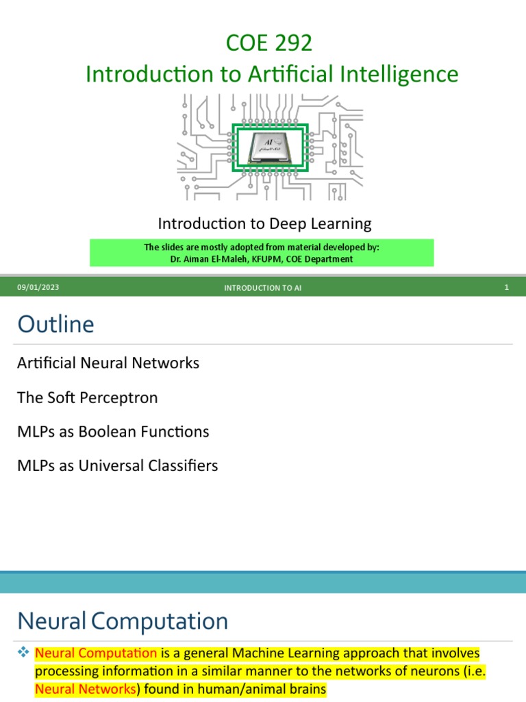 Topic 5 - Part1 Multilayer Perceptron | PDF | Artificial Neural Network | Neuron