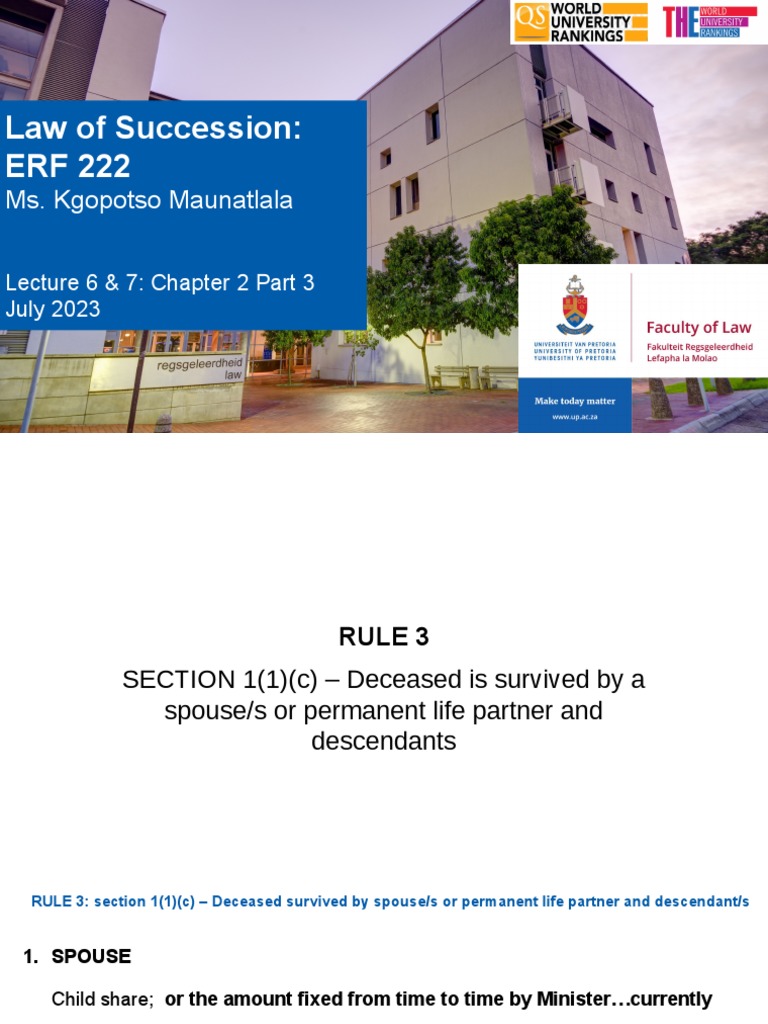 Chapter 2 Part 3 Pdf Intestacy Inheritance