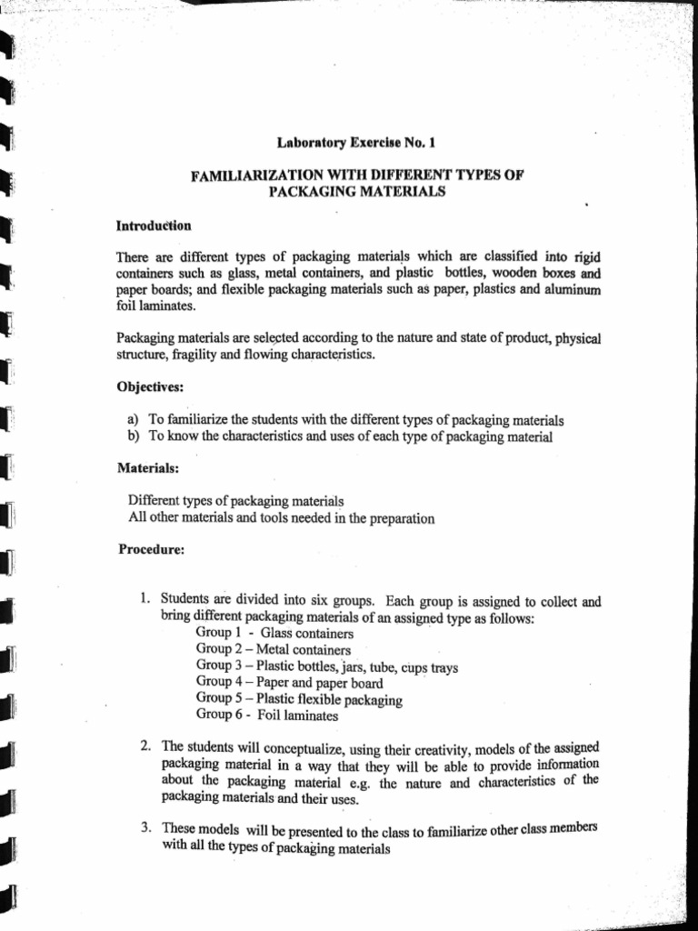 Food Packaging Manual | PDF