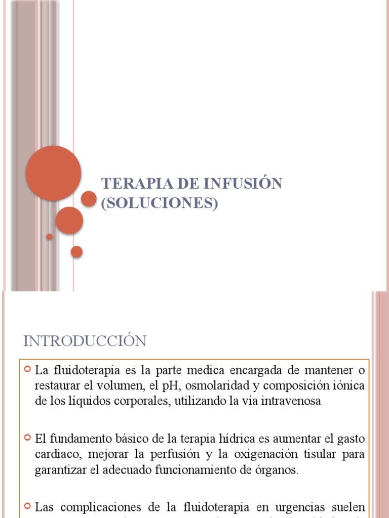 Terapia de Infusión (Soluciones) | PDF | Potasio | Química