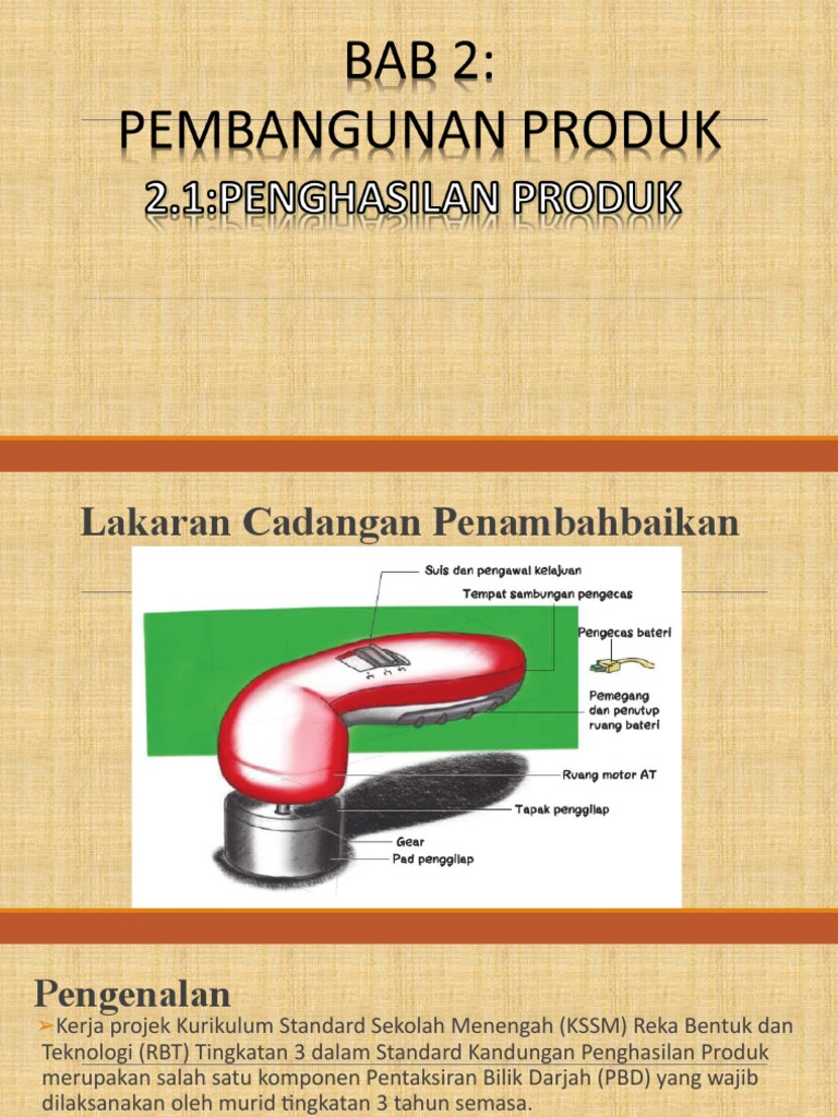 Bab 2 Penghasilan Produk Tingkatan 3 | PDF