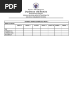 Classroom Inventory Template | PDF