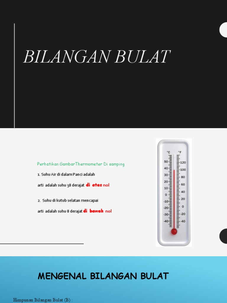 Mengenal Bilangan Bulat dan Operasinya | PDF
