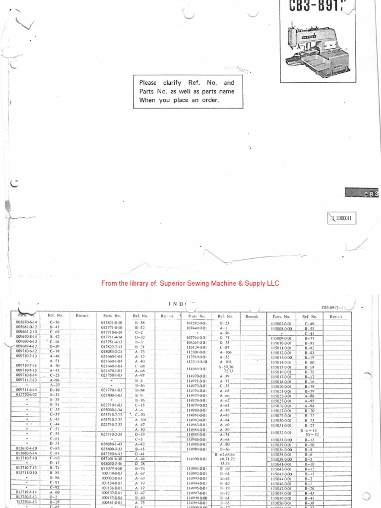 Brother CB3-B912 | PDF