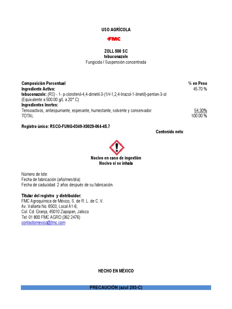 Zoll 500 SC Ficha Técnica | Descargar gratis PDF | Agua | Residuos