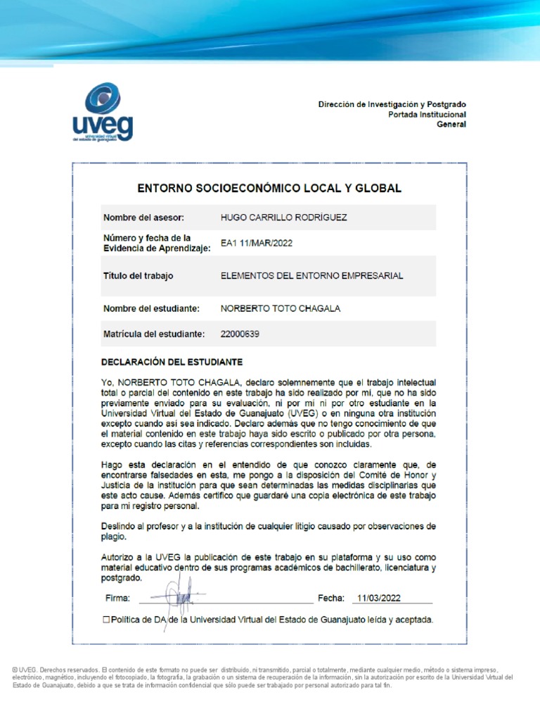 Toto Norberto ESLyG U1 AA1 EA1 | PDF