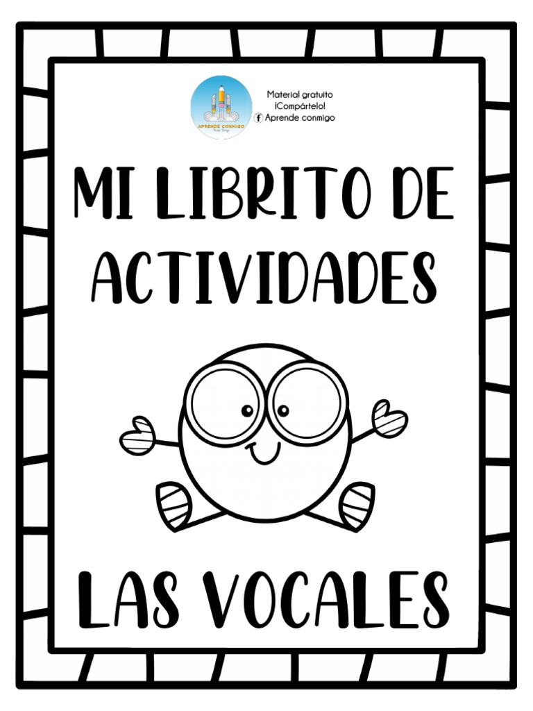 Mi Librito de Actividades Las Vocales | PDF