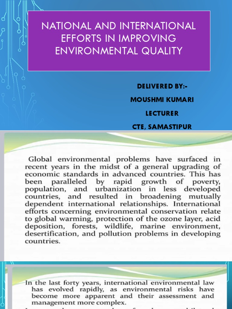 Global Initiatives for Environmental Quality | PDF