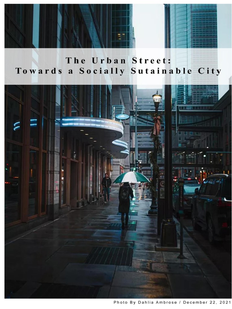 The Urban Street - Towards A Sustainable Sustainable Cities | PDF ...