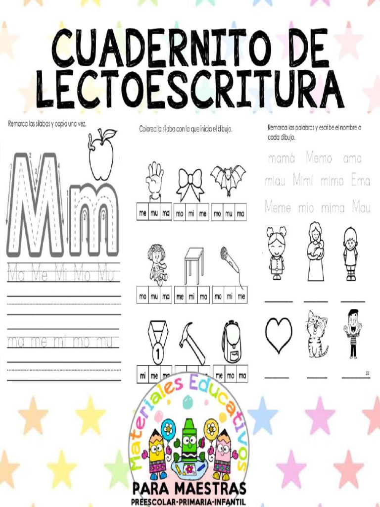 Excelente Cuaderno De Lectoescritura Por Materiales Educativos Maestras
