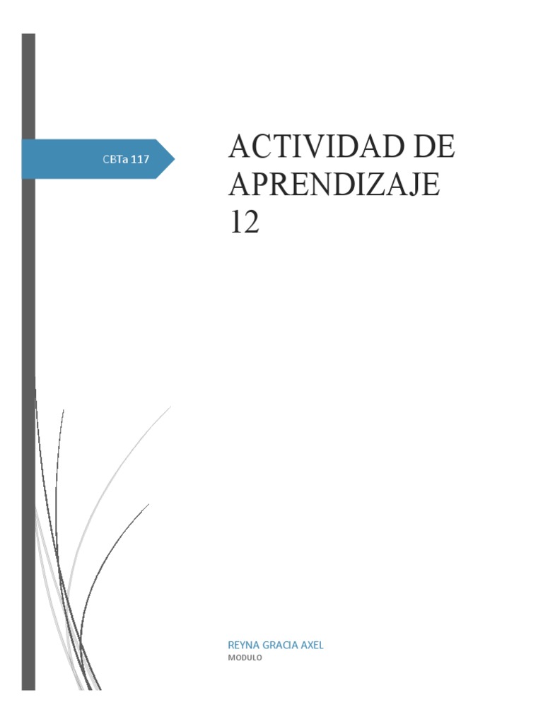 Aprendizaje 12 Reyna Gracia Axel | PDF | Informática