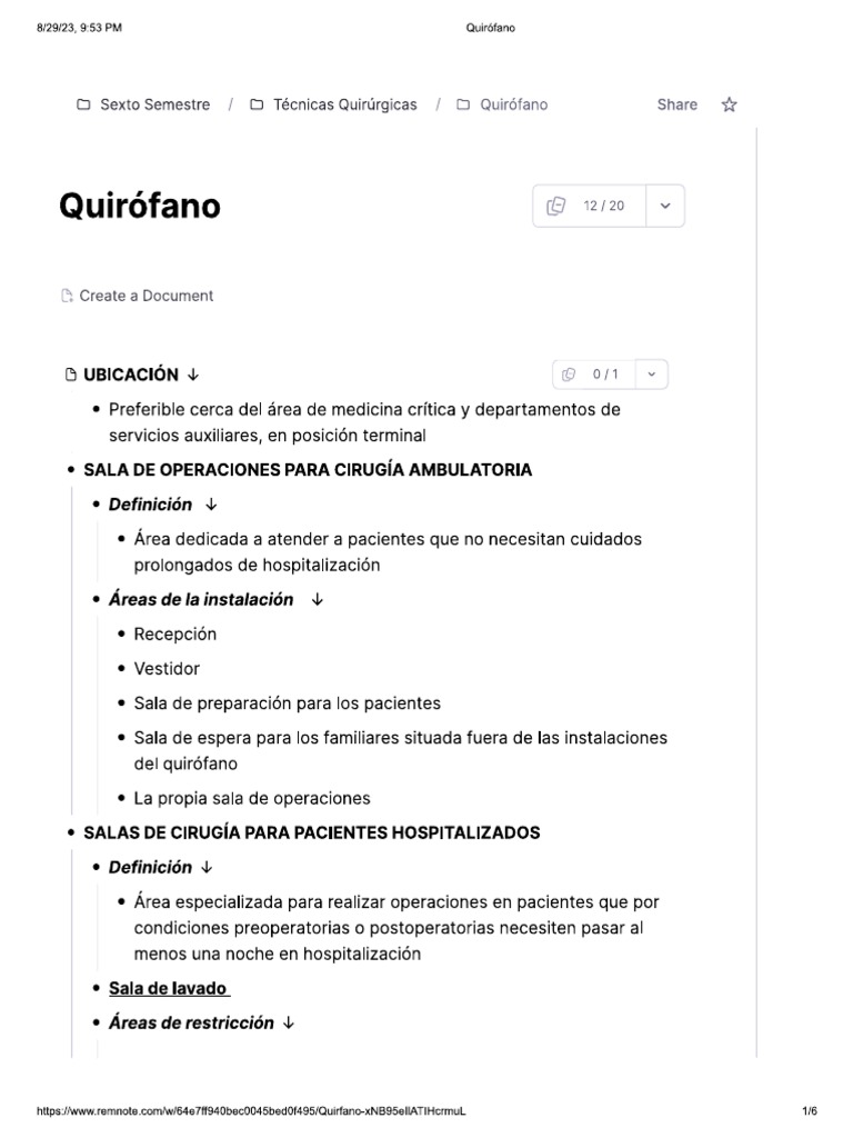Quirófano | PDF