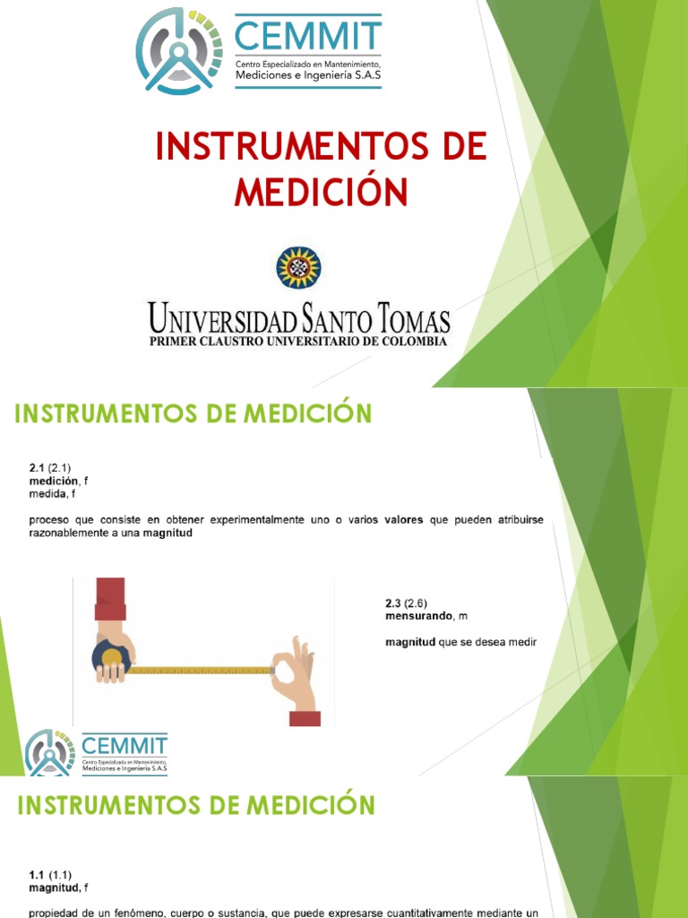 Presentación Instrumentos de Medición | PDF | Medición | Metrología