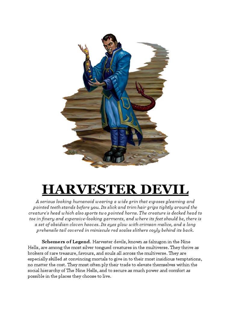 Harvester Devil | PDF | Devil