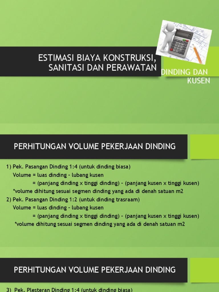 Pekerjaan Dinding Dan Kusen | PDF