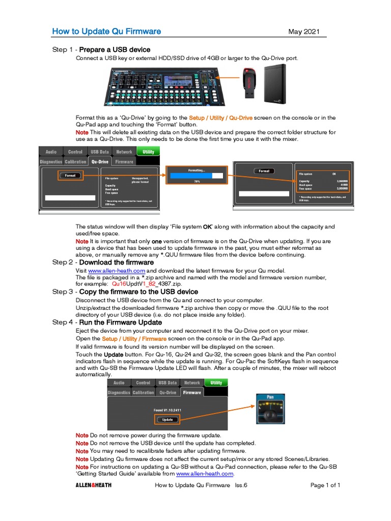 How To Update Qu Firmware | PDF | Computer File | Zip (File Format)