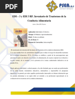 Inventario de Trastornos Alimentarios (EDI) | PDF | Desorden alimenticio | Psicología anormal