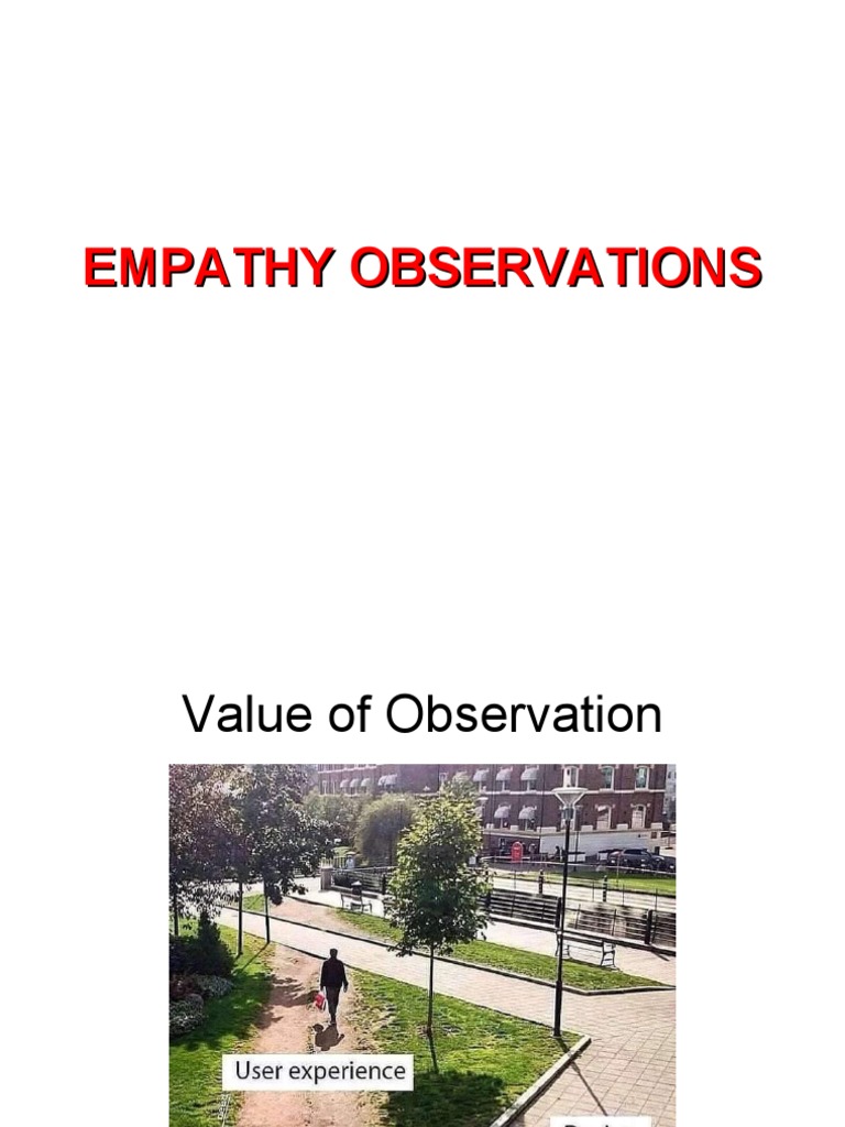 Empathy Observation | PDF | Empathy | Behavior